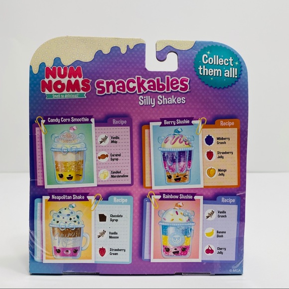 nom nums | Toys | Lot 4 Num Noms Snackables Silly Shakes | Poshmark